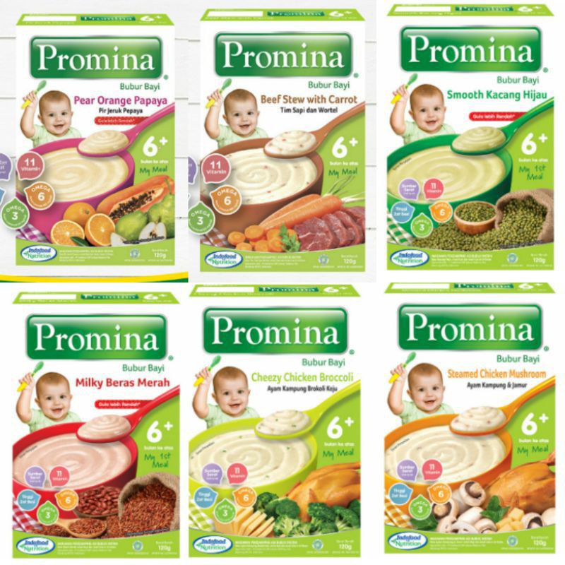 Jual promina bubur bayi 6+ bulan makanan bayi cereal | Shopee Indonesia
