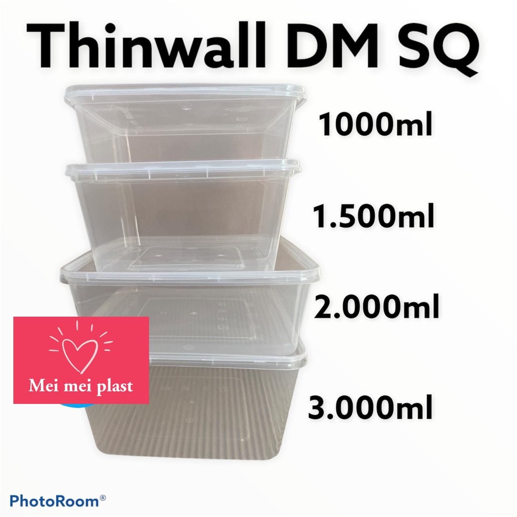 Jual THINWALL MEREK DM SQ KOTAK/KOTAK MAKAN PLASTIK 1000, 1500 2000 ... Jual THINWALL MEREK DM SQ KOTAK/KOTAK MAKAN PLASTIK 1000, 1500 2000 ...