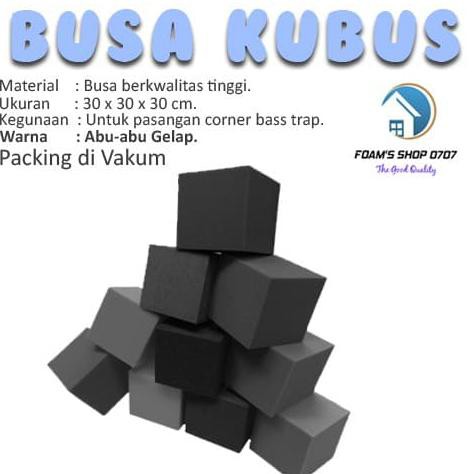 Jual BUSA BENTUK KUBUS / BUSA DADU / PIT BLOK SPONS BALOK WARNA ABU-ABU ...