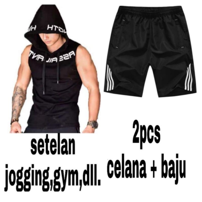 Jual STELAN JOGGING / SET PRIA ASSA/BAJU SETELAN COWOK / BAJU SET GYM ...