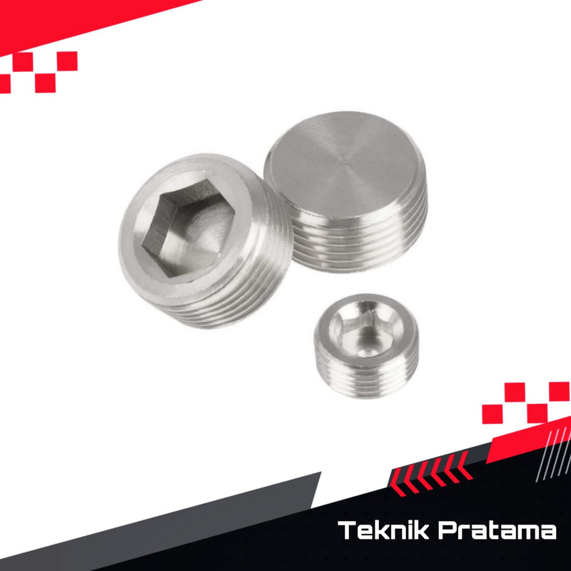 Jual PLUG 3/8" Baut L ( 6mm) Baut L tanam Ukuran 3/8"(m16) Penutup Drat ...
