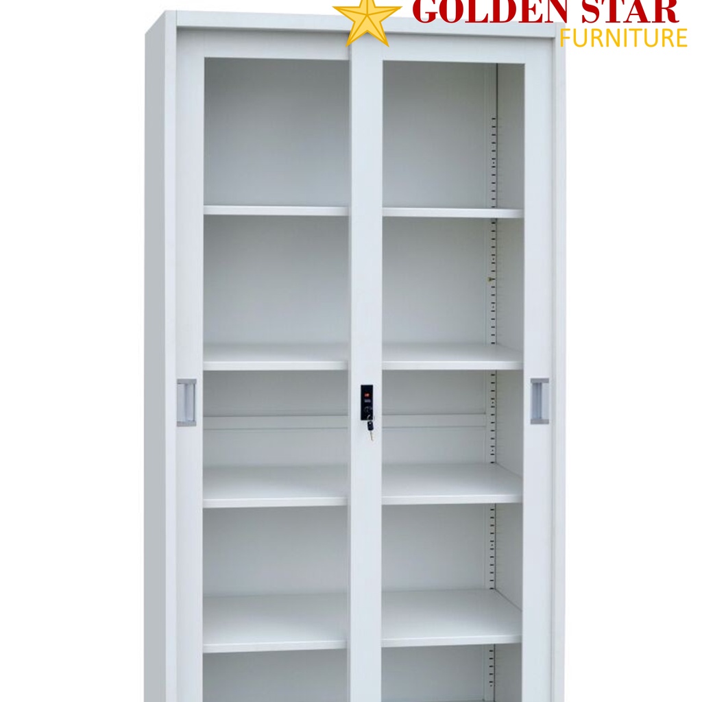 Jual Lemari Arsip / Rak Buku / File Besi Kaca Impor NEW LINE / Informa ...