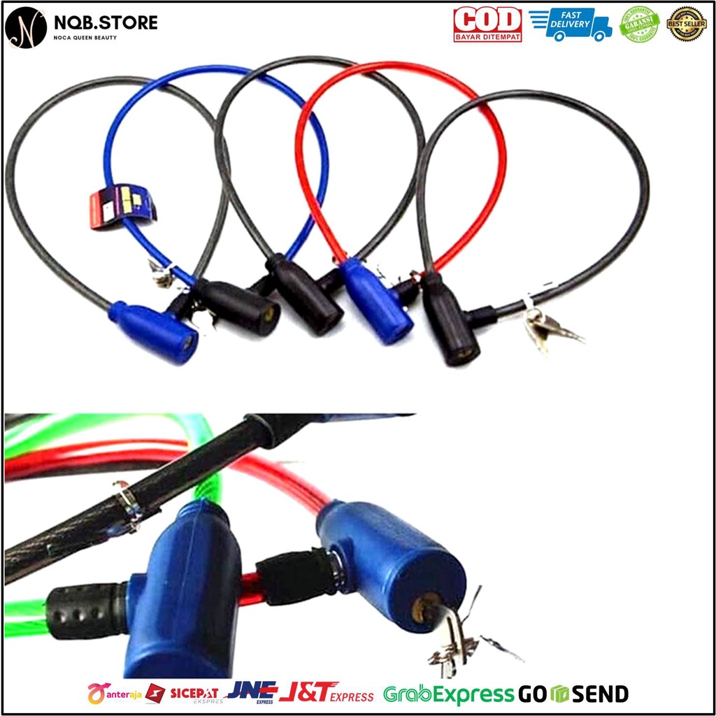 Jual NQB - Kunci Gembok Ban Sepeda Helm Murah - Helmet Bicycle Lock ...