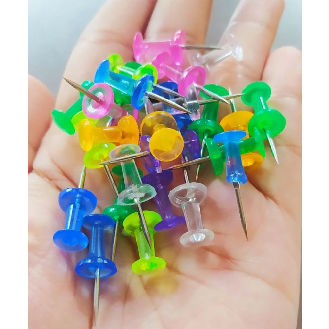 Jual Push Pin Transparan 25 pcs | Shopee Indonesia