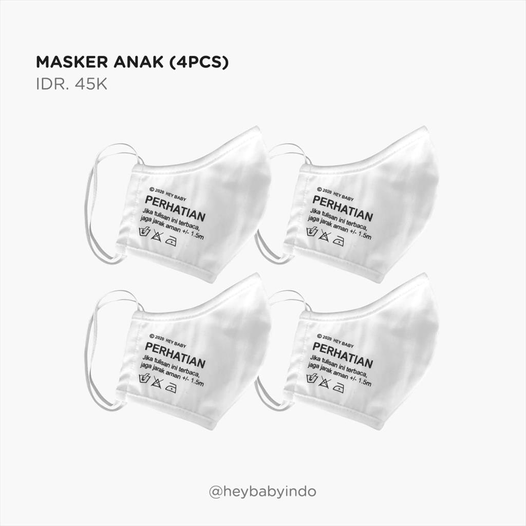 Jual Hey Baby Masker Anak (4pcs) | Shopee Indonesia