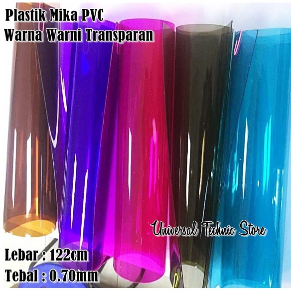 Jual Plastik Mika Lentur PVC Warna Warni Lebar 122cm Tebal 0,50mm | Shopee Indonesia