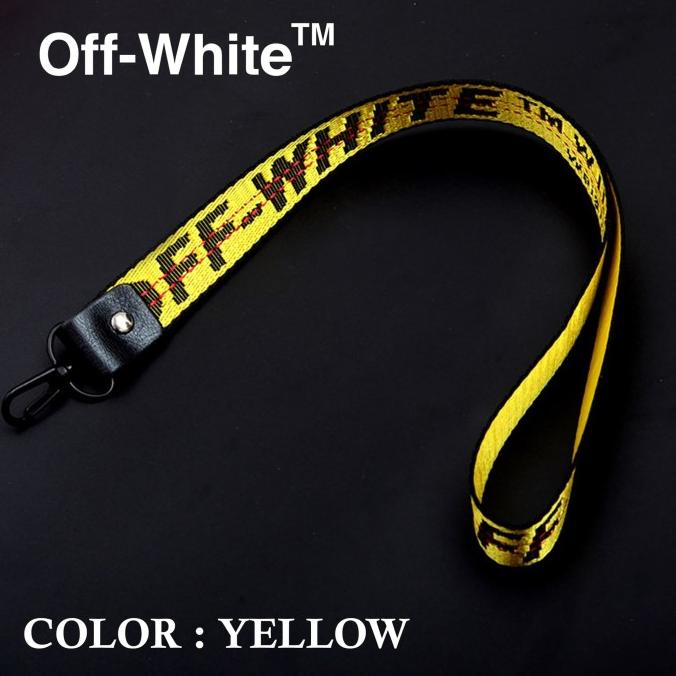 Jual TALI GANTUNGAN LEHER ID CARD | HANDPHONE | HP NECK STRAP OFF WHITE ...