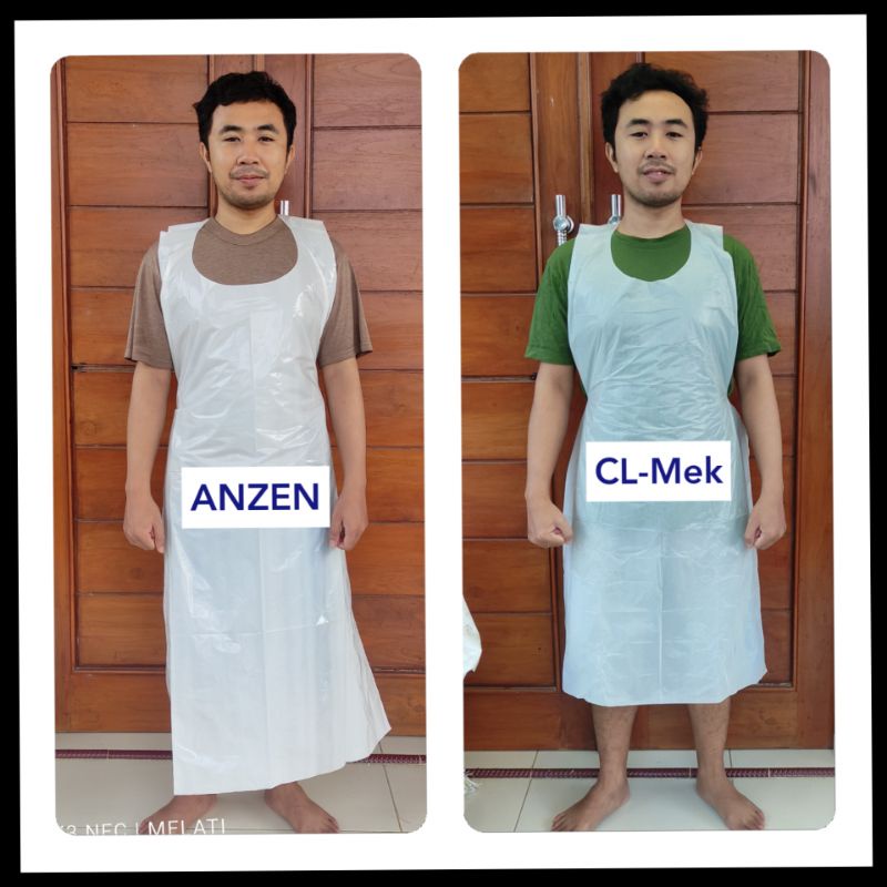 Jual Apron Disposable TEBAL PE plastik panjang APD surgical gown ...