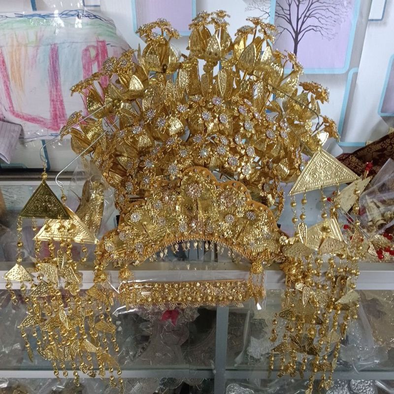 Jual Mahkota Pengantin Palembang Terbaru/Sunting adat Palembang ...