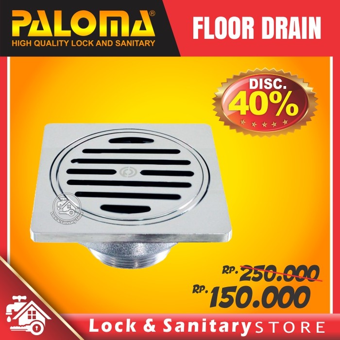 Jual Floor Drain PALOMA FDP 1301 Lubang Saringan Lantai WC Mandi Avur ...