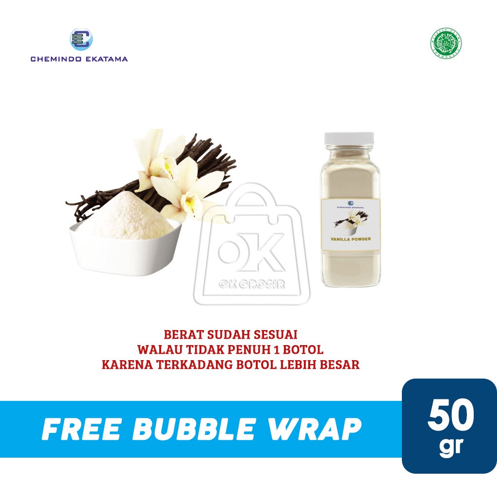 Jual Vanilla Powder / Bubuk Vanili (Botol 50gr) | Shopee Indonesia