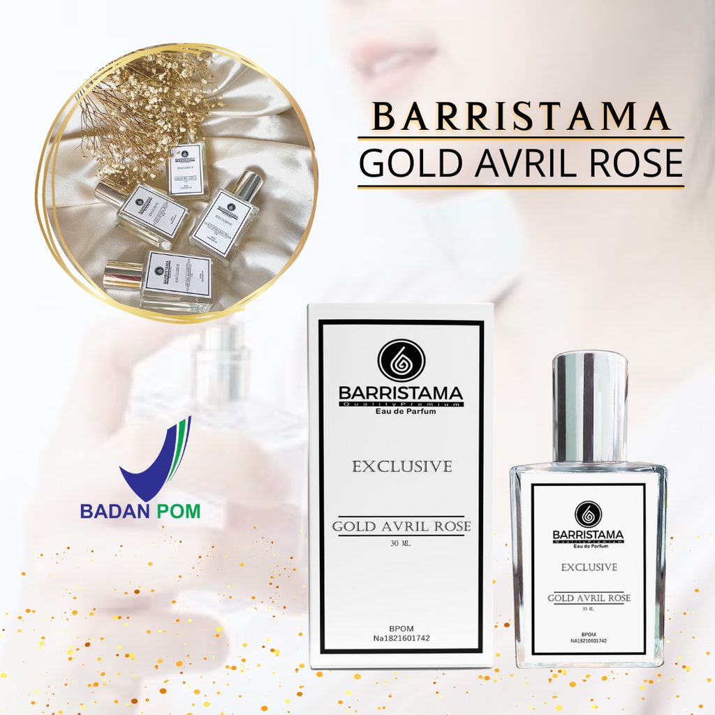 Jual BARRISTAMA Gold Avril Rose Parfume - BPOM NA18210601742 - Inspired ...