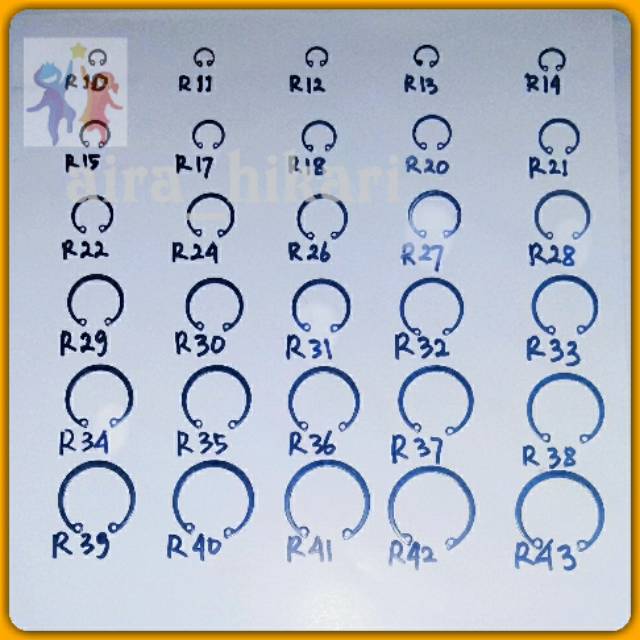 Jual Snap Ring dalam R 10 ( Internal retaining Ring ). Circlip | Shopee ...