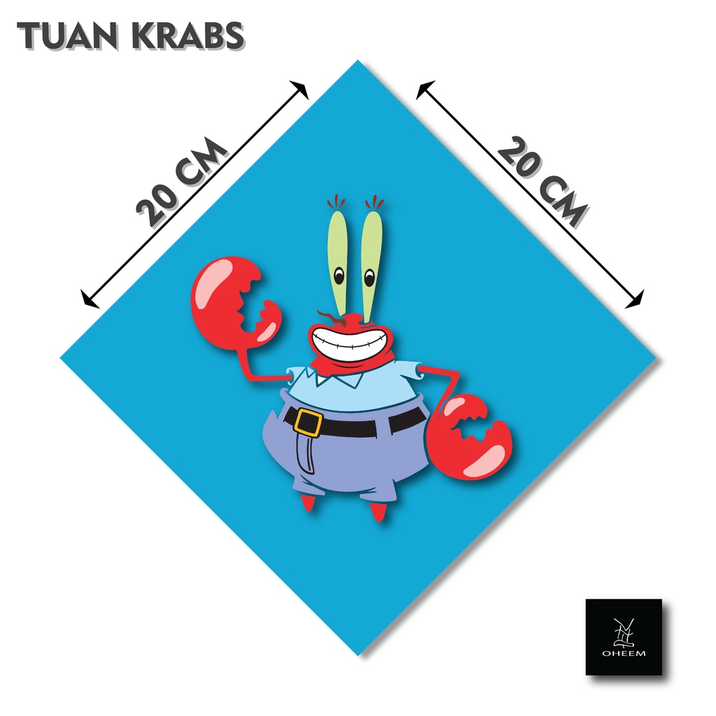 Jual Hiasan Dinding Kartun Spongebob patrick squidward wall decor ...