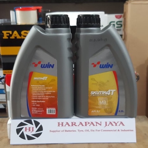 Jual OLI MOTOR WIN SKUTIK 4T 10W30 @800ML MATIC | Shopee Indonesia