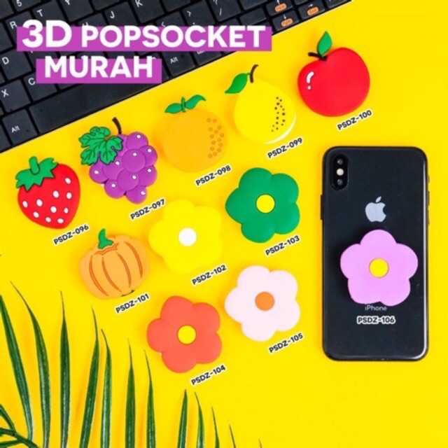 Jual (MURAH) KODE 96-106 CARTOON - Pop Socket 3D Karakter/ Pop Sockets ...