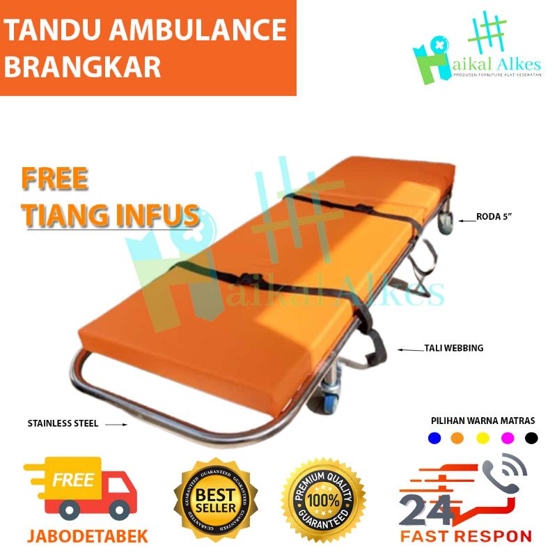 Jual tandu ambulance brangkar (stainless) | Shopee Indonesia