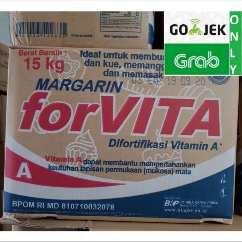 Jual margarin forvita/ mentega forvita 15 kg (1 dus) | Shopee Indonesia