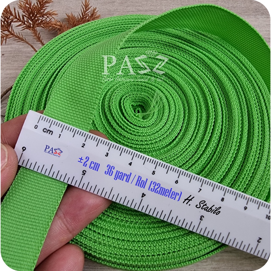 Jual Tali Webbing Pelipit / Bisban / PCR 2 cm 36 Yard/rol (32Meter ...
