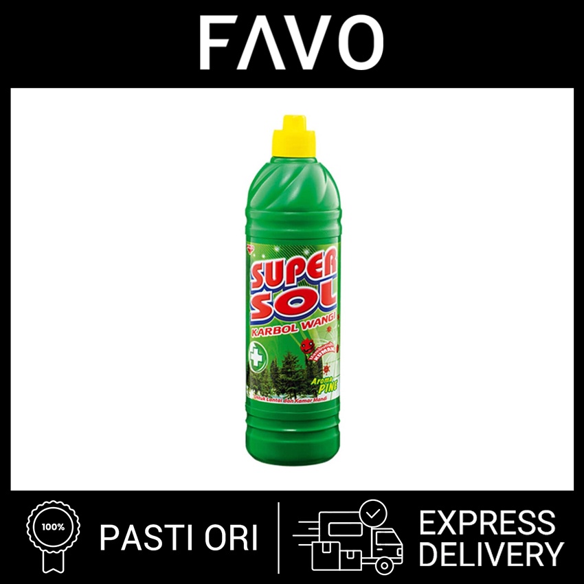 Jual Pembersih Lantai - Supersol Karbol Pine Bottle - 450 mL | Shopee ...