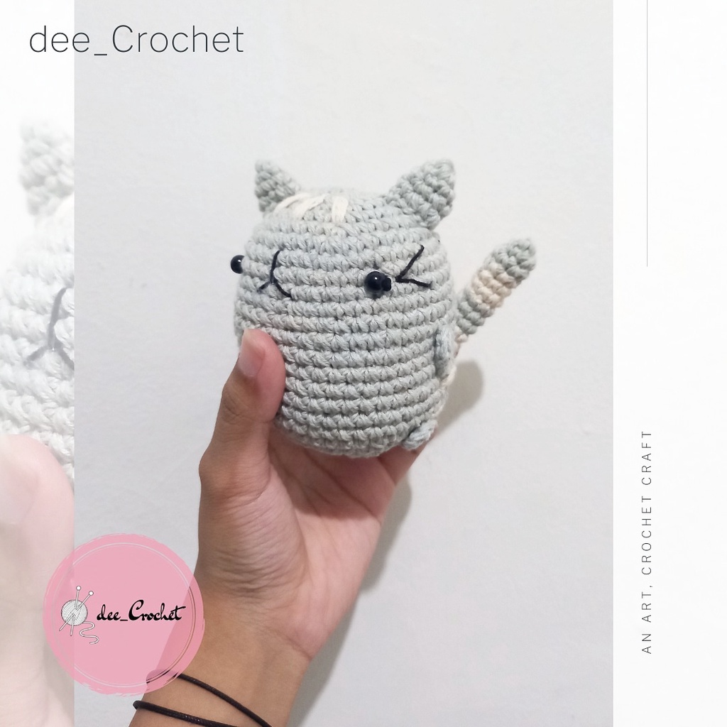 Jual Amigurumi (Boneka Rajut) - Pusheen The Cat | Shopee Indonesia