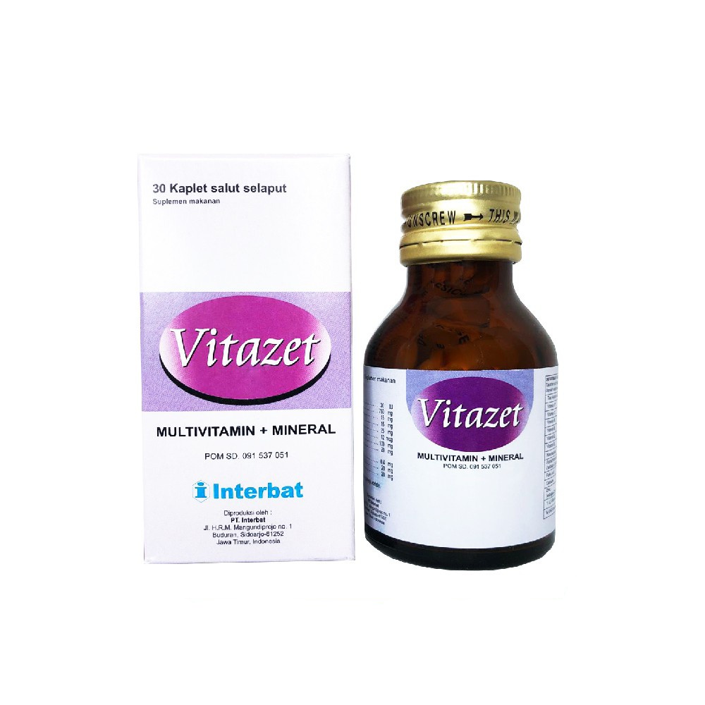 Jual VITAZET ISI 30 Suplemen Multivitamin + Zinc untuk Daya Tahan Tubuh ...