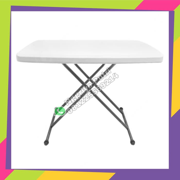Jual Meja Lipat Portable Adjustable Krisbow 76x50x35715cm | Shopee ...