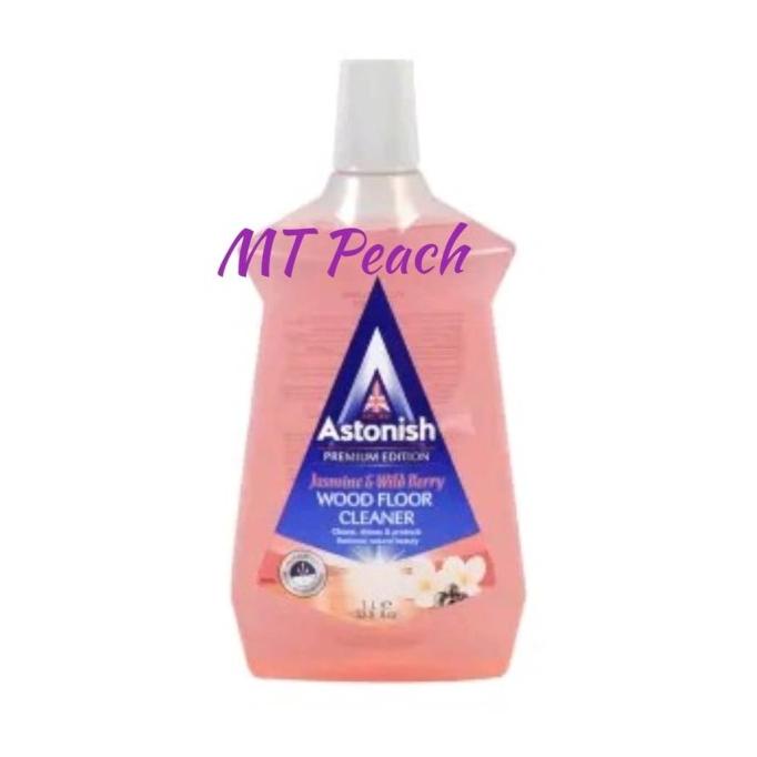 Jual ASTONISH PEMBERSIH LANTAI KAYU JASMINE BERRY 1LTR WOOD FLOOR CLEANER | Shopee Indonesia