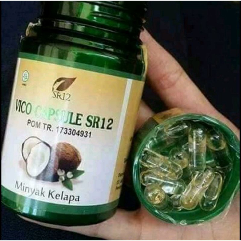 Jual VCO Kapsul SR12 VICO CAPSULE 100 Virgin Coconut Oil MINYAK KELAPA ...