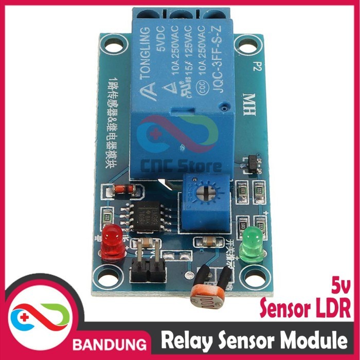 Jual RELAY 5V LDR LAMPU OTOMATIS MODULE PHOTOSENSITIVE RESISTANCE LIGHT ...