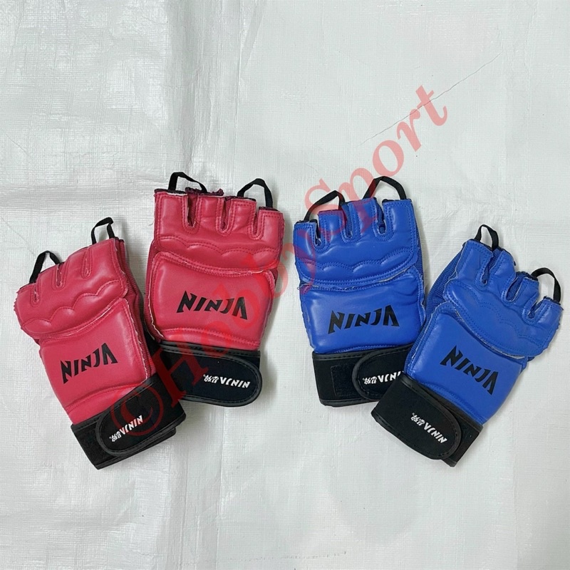 Jual Sarung Tinju Ninja Boxing Glove Muay Thai Karate Setengah Jari MMA ...