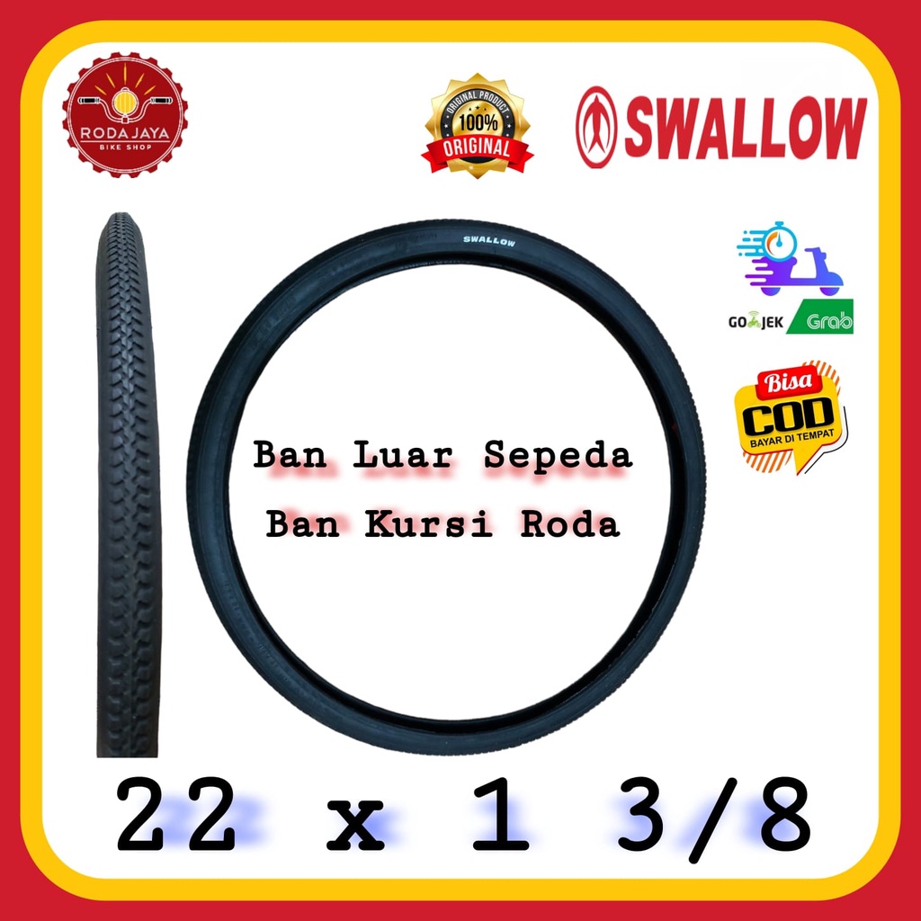 Jual SWALLOW 22 x 1 3/8 Ban Luar Sepeda Ban Kursi Roda | Shopee Indonesia