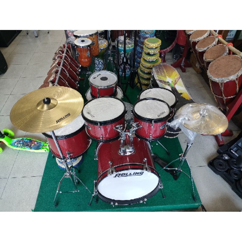 Jual Drum Rolling Junior / Drum Set Rolling / Drum Murah Bagus | Shopee ...