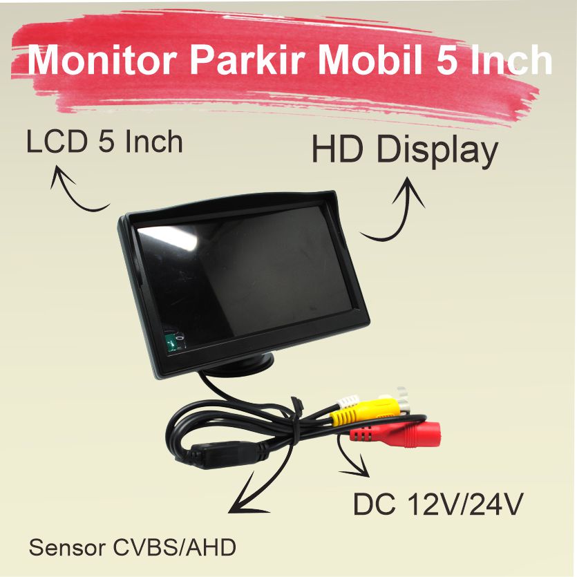 Jual Monitor LCD Mobil Untuk DVD - Parkir - TV Multi Fungsi Input ...