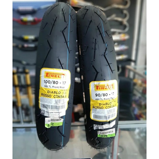 Jual BAN PIRELLI DIABLO ROSSO CORSA 2 17 90/80 100/80 110/70 CORSA2 RING 17 R17 R 17 TUBELESS ...