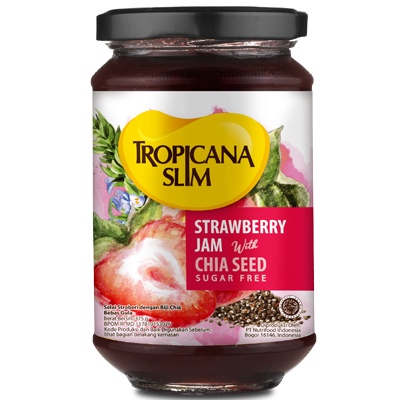 Jual SELAI 375GR TROPICANA SLIM STRAWBERRY JAM CHIA SEED SUGAR FREE ...