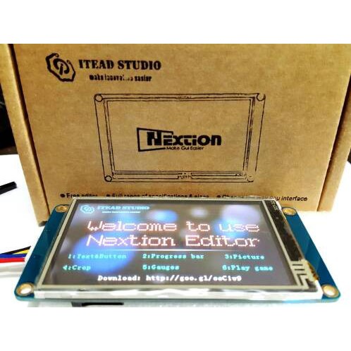 Jual Human Machine Interface | Nextion 3.2" HMI UART LCD TFT ...