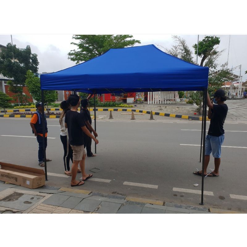 Jual tenda matic ukuran 2x3 ,ket besi 0,8 | Shopee Indonesia