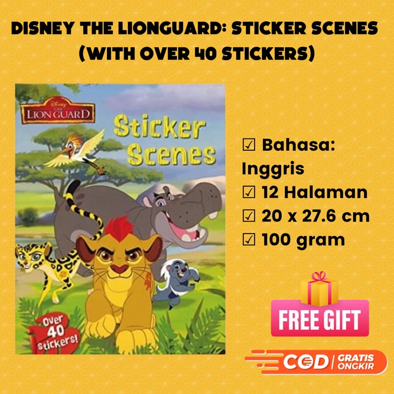 Jual Disney The Lionguard: Sticker Scenes Buku Aktivitas Anak Lion King dengan lebih dari 40 ...