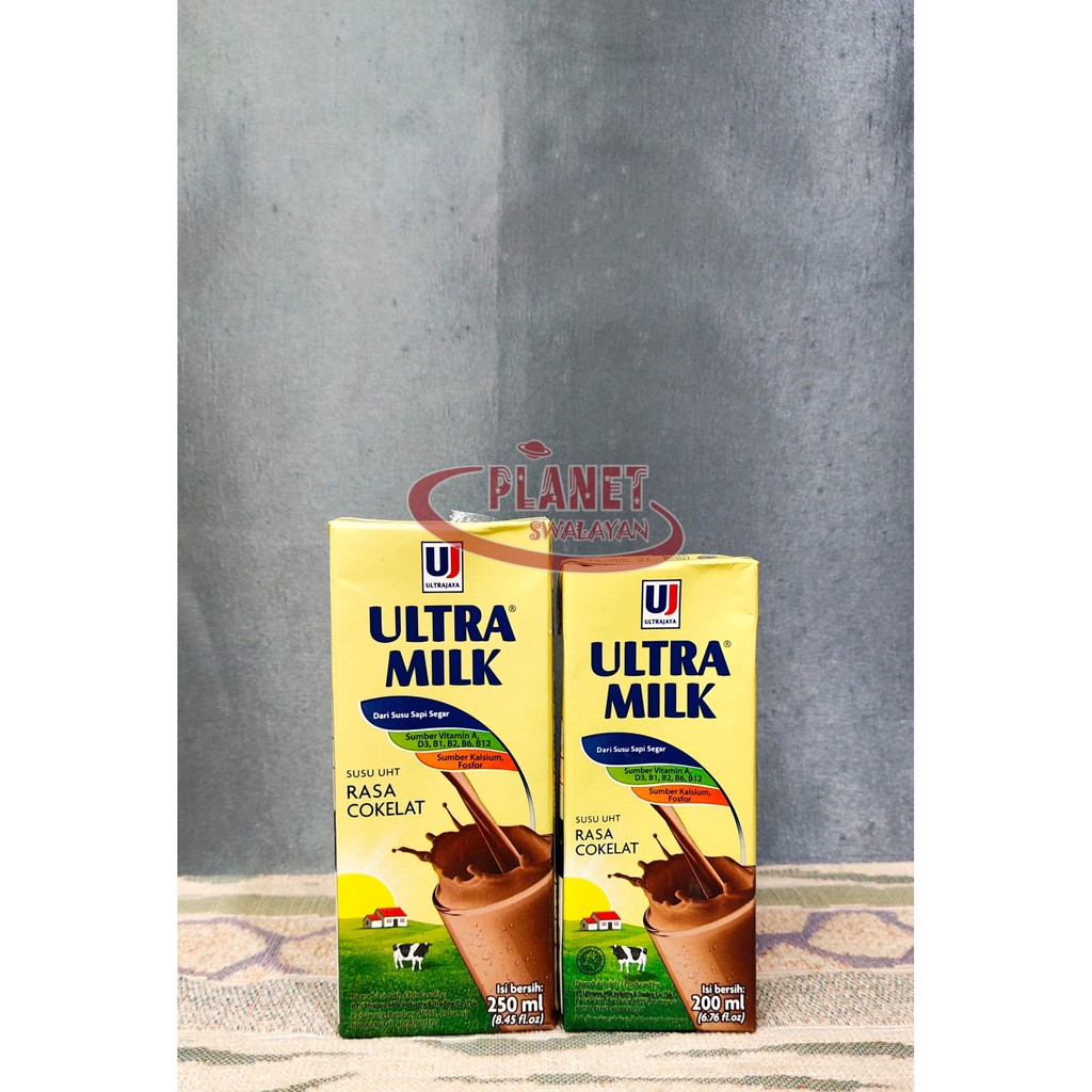 Jual ULTRA MILK RASA COKELAT 250 ML / 200 ML | Shopee Indonesia