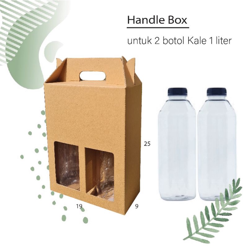 Jual Dus Botol 1liter / Kardus Botol / Gebel box / Gable box 19x9x25cm ...