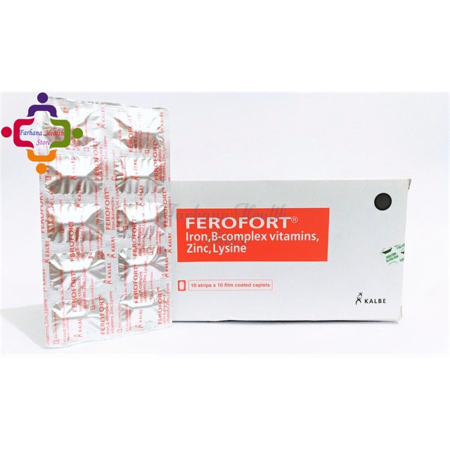 Jual Original Ferofort Tablet / Multivitamin & Penambah Darah Pada ...