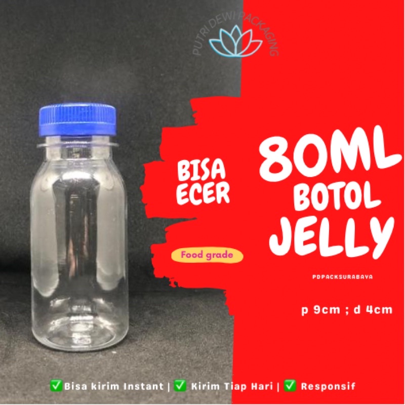 Jual 80ml Botol jelly / Botol Mini / Botol Kecil | Shopee Indonesia