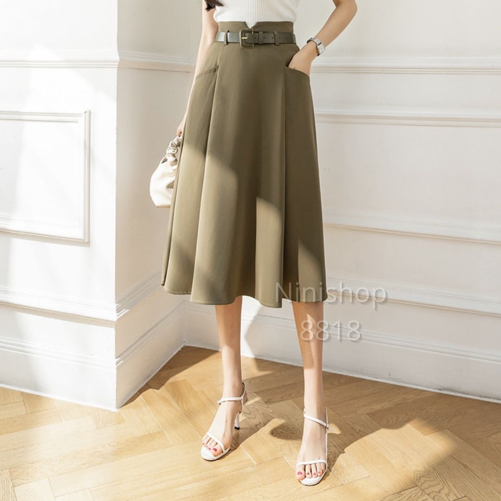 Jual Rok Panjang Wanita High Waist Maxi Korean Style/ Rok Remaja ...