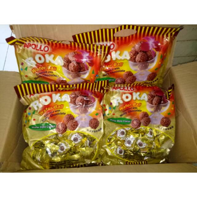 Jual Roka Waffer Ball (rasa coklat) | Shopee Indonesia