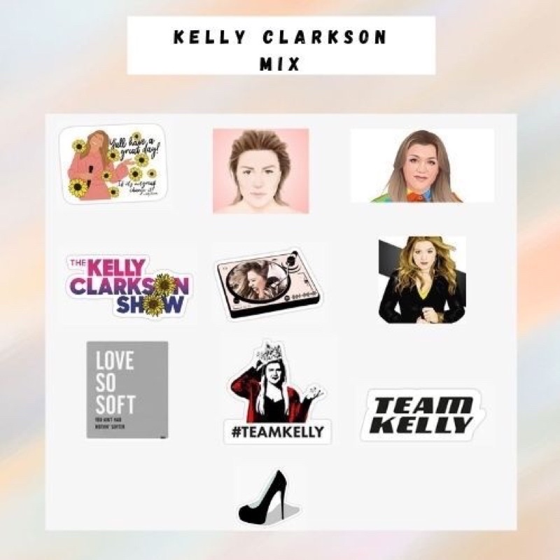Jual KELLY CLARKSON stickers | aesthetic stickers kelly clarkson series ...