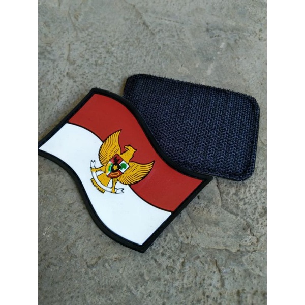 Jual patch Rubber emblem karet velcro logo garuda indonesia | Shopee ...