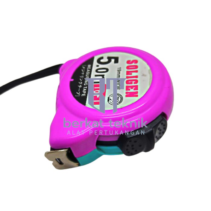 Jual Meteran karet soligen / meteran tukang 5m / Measuring Tape soligen ...