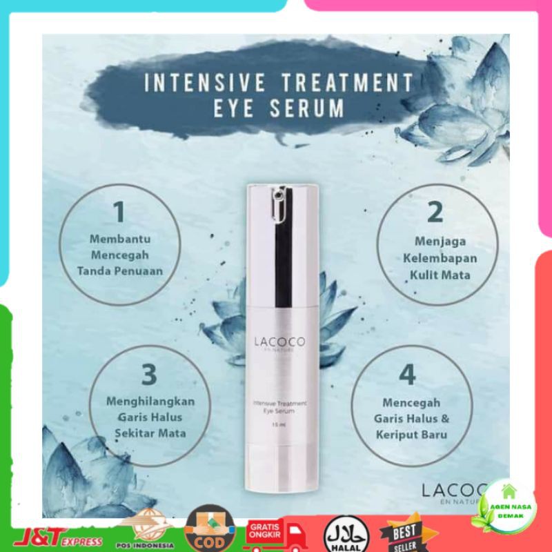 Jual LACOCO EYE CARE EYE SERUM MATA PANDA KERUTAN GARIS HALUS MATA ...