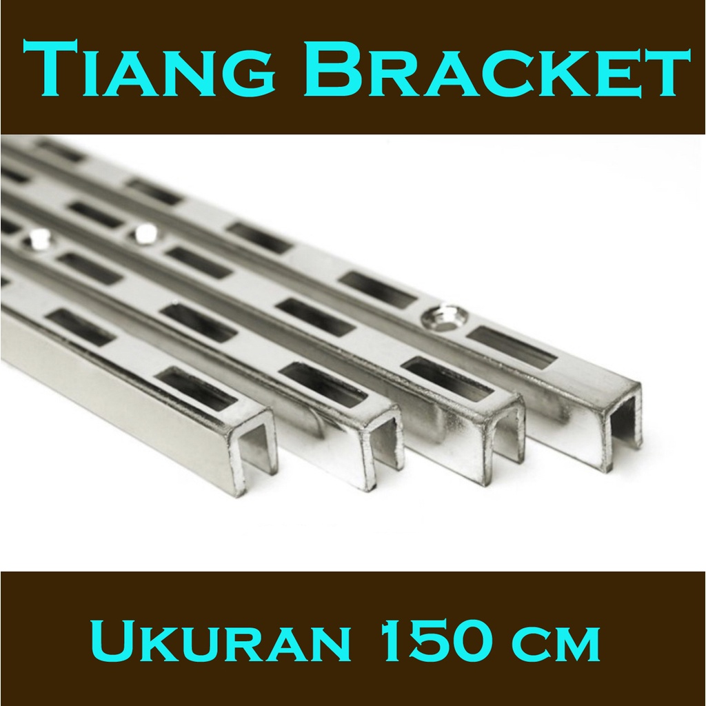 Jual Tiang Bracket 150 cm | Rel Breket 1,5 m | Tiang Rak Dinding 1,5 m ...